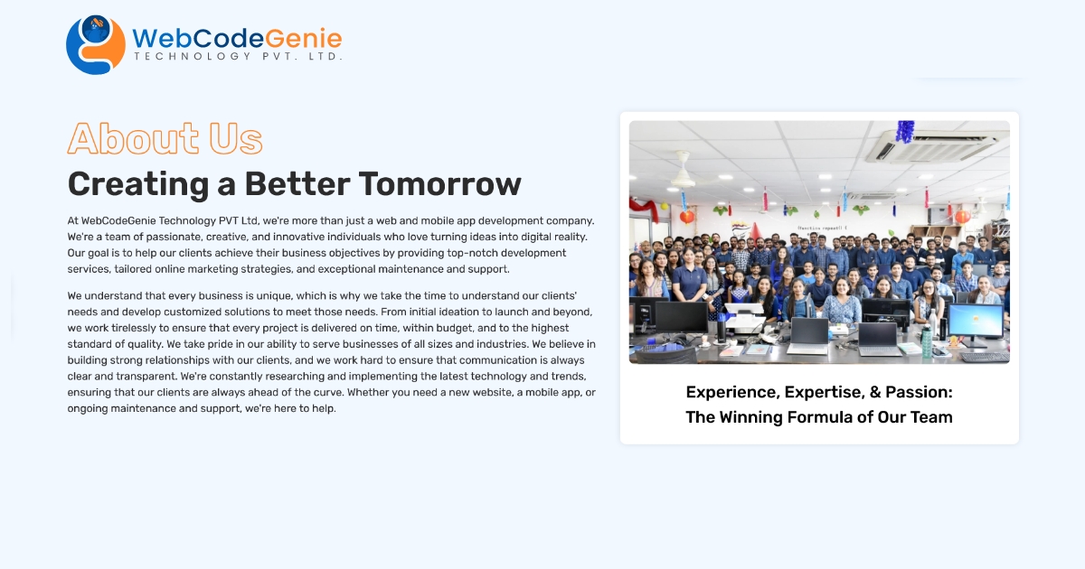 Mobile & Web Services Company WebCodeGenie