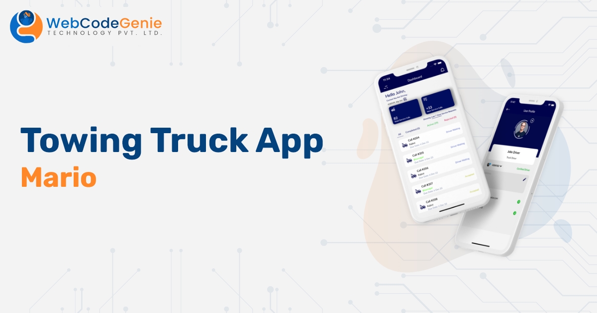 Towing truck app and Roadside assistance